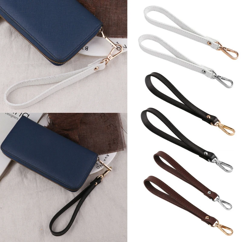 Genuine-Leather-Handbag-Strap-Bag-Replacement-Wrist-Strap-Buckle-Wrist ...