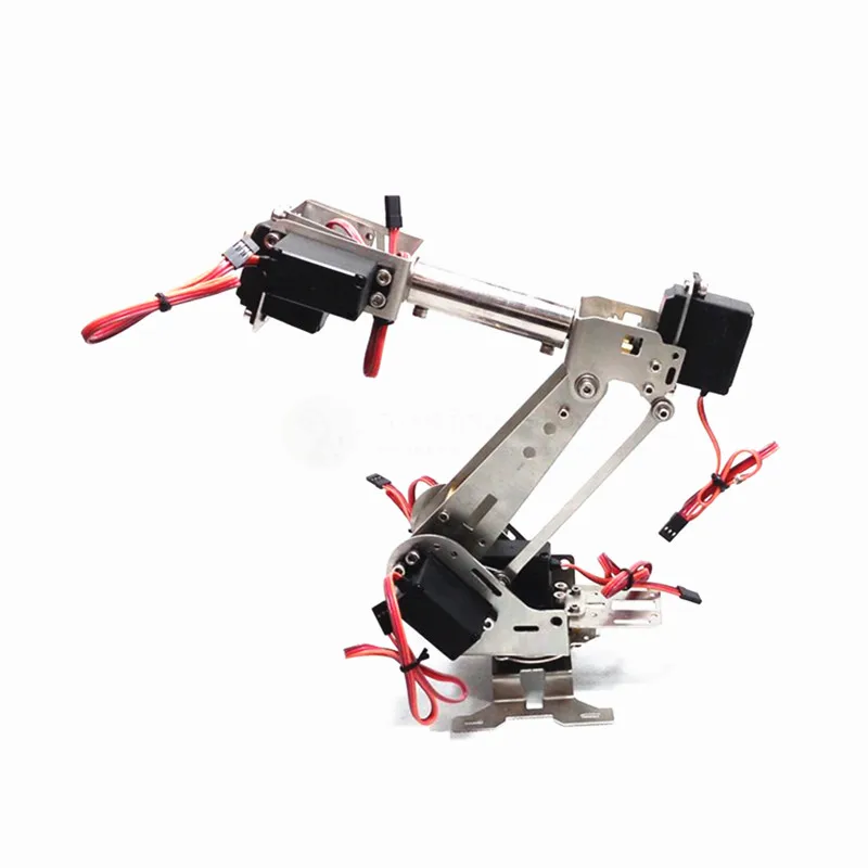 stainless steel 6DOF rotating robotic arm 6 large torque digital servos ...