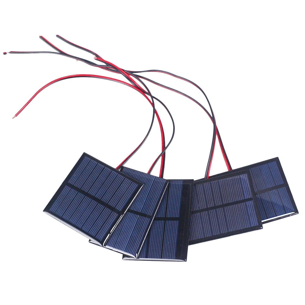 1PCS-4V-5V-5-5V-Solar-Panel-With-30CM-100CM-200CM-Wire-Mini-Solar ...