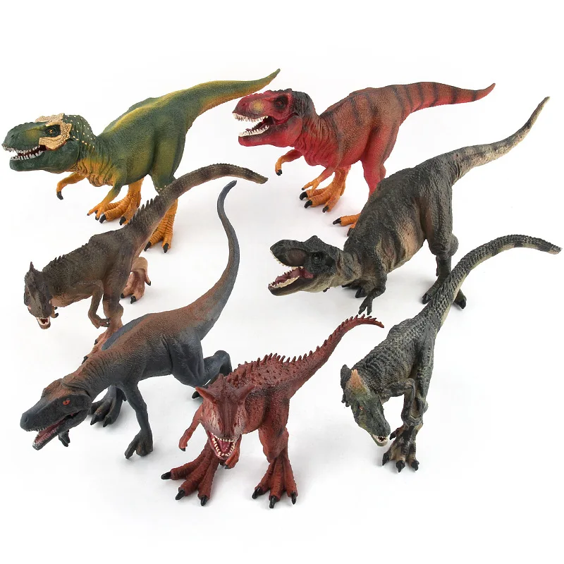 Jurassic Solid Simulated Dinosaur Models Set Tyrannosaurus Allosaurus ...