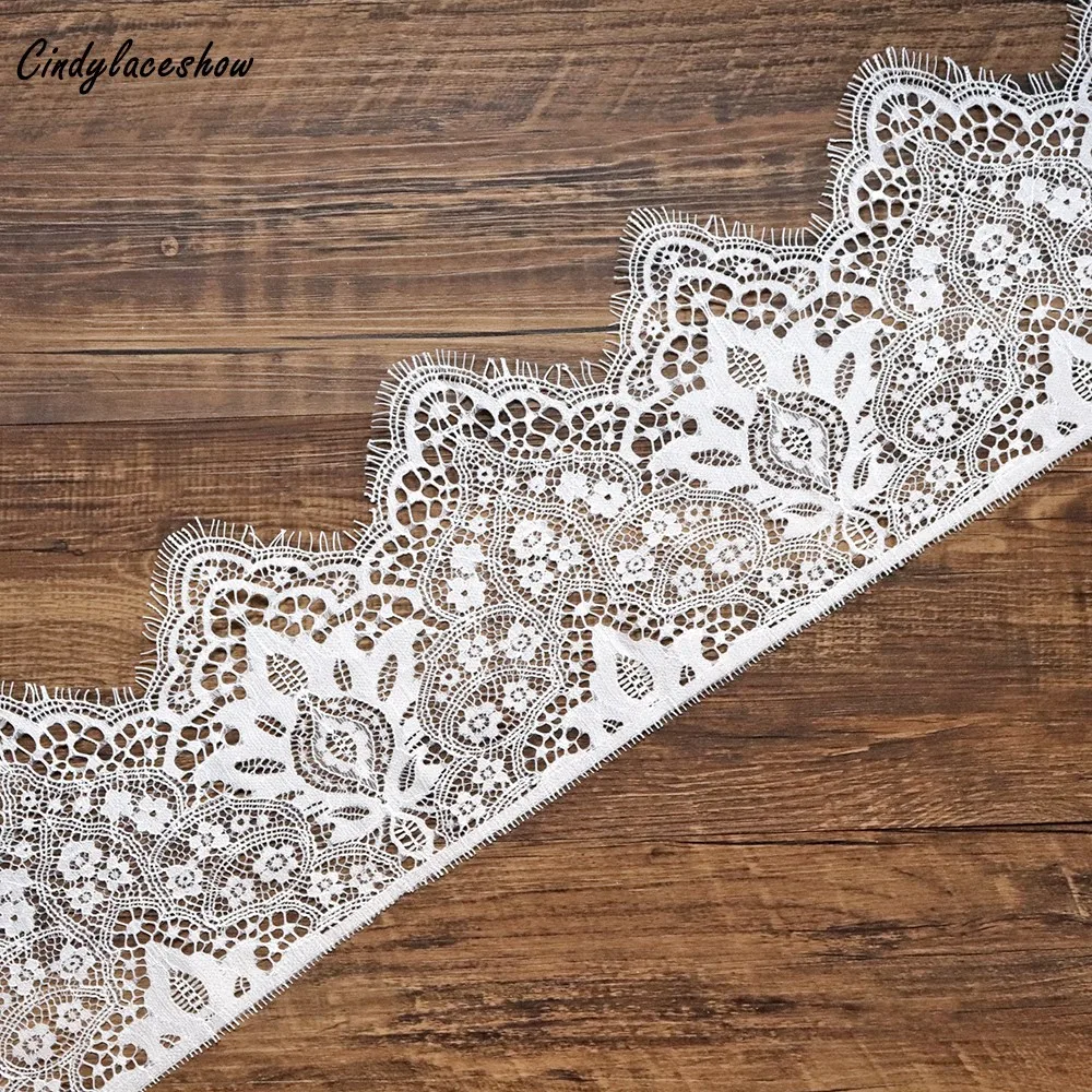 Adornos de encaje de pestañas de 3 metros y 15 cm de ancho, telas de ...