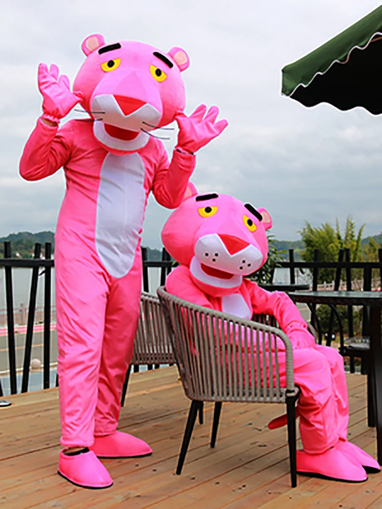 New-Pink-Panther-Mascot-Adult-Costume-Leopard-Fancy-Carnival-Anime ...