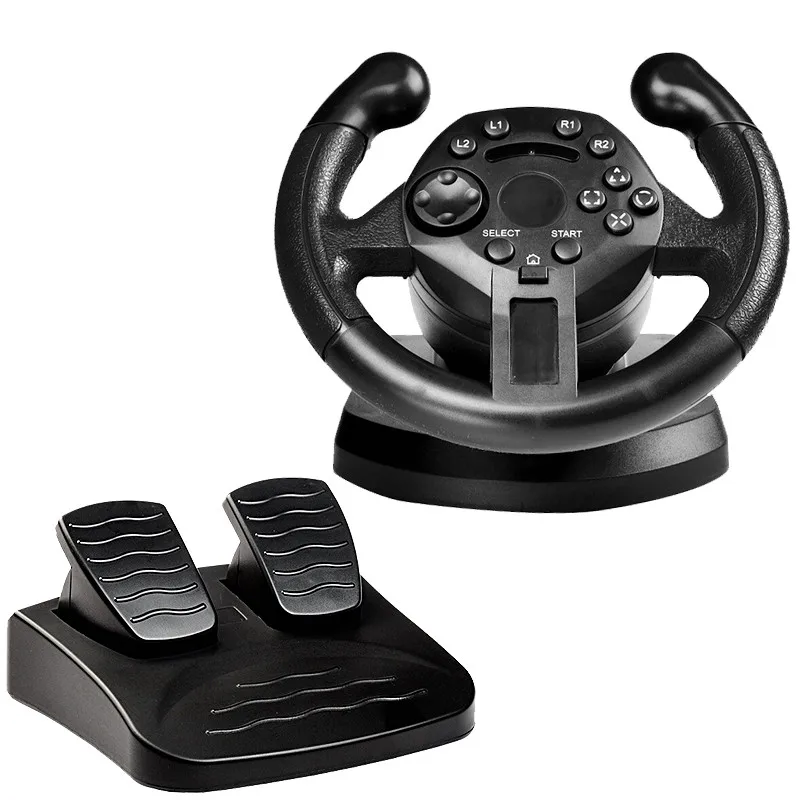 GTIPPOR Volante de carreras para PS3, volante con vibración, mando a ...