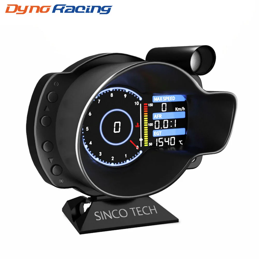 Racing-OBD2-Head-Up-Display-Car-Digital-Boost-Gauge-Voltage-Speed-RPM ...