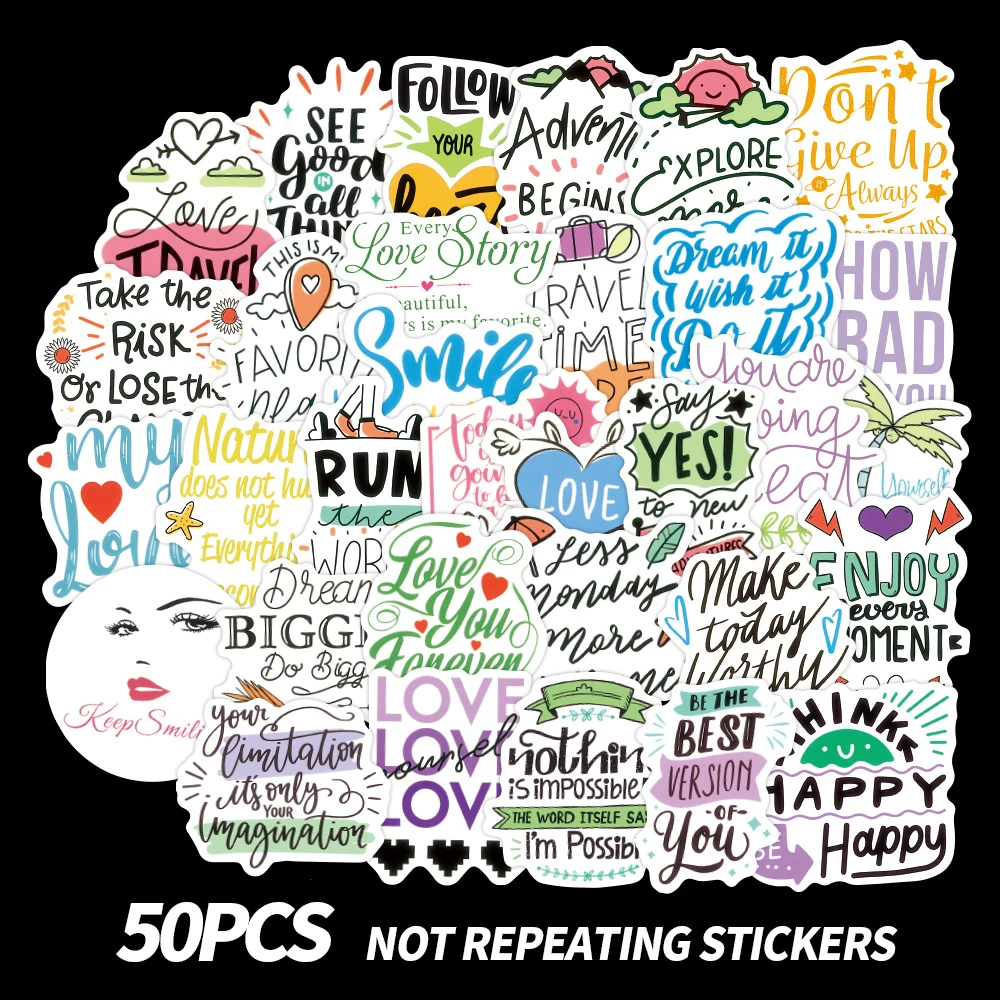 Wall Hangings Home Décor Wall Décor 50pcs English Letters Inspirational ...