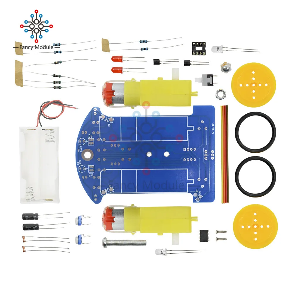 D2-1 Smart Robot Car kit Intelligent Line Tracking Car – Ktechnics Systems