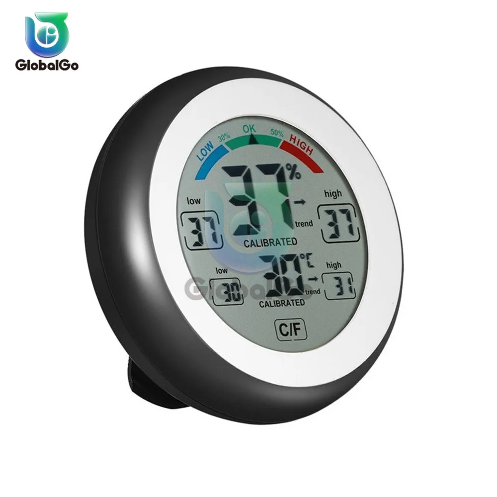 Mini Car Automobile Digital Automotive Thermometer Hygrometer ...