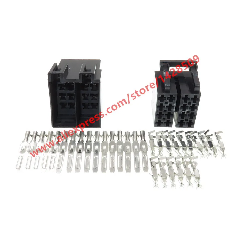 1-Set-16-Pin-3-5mm-Auto-Audio-Connector-Automotive-ISO-Wire-Plug-Female ...