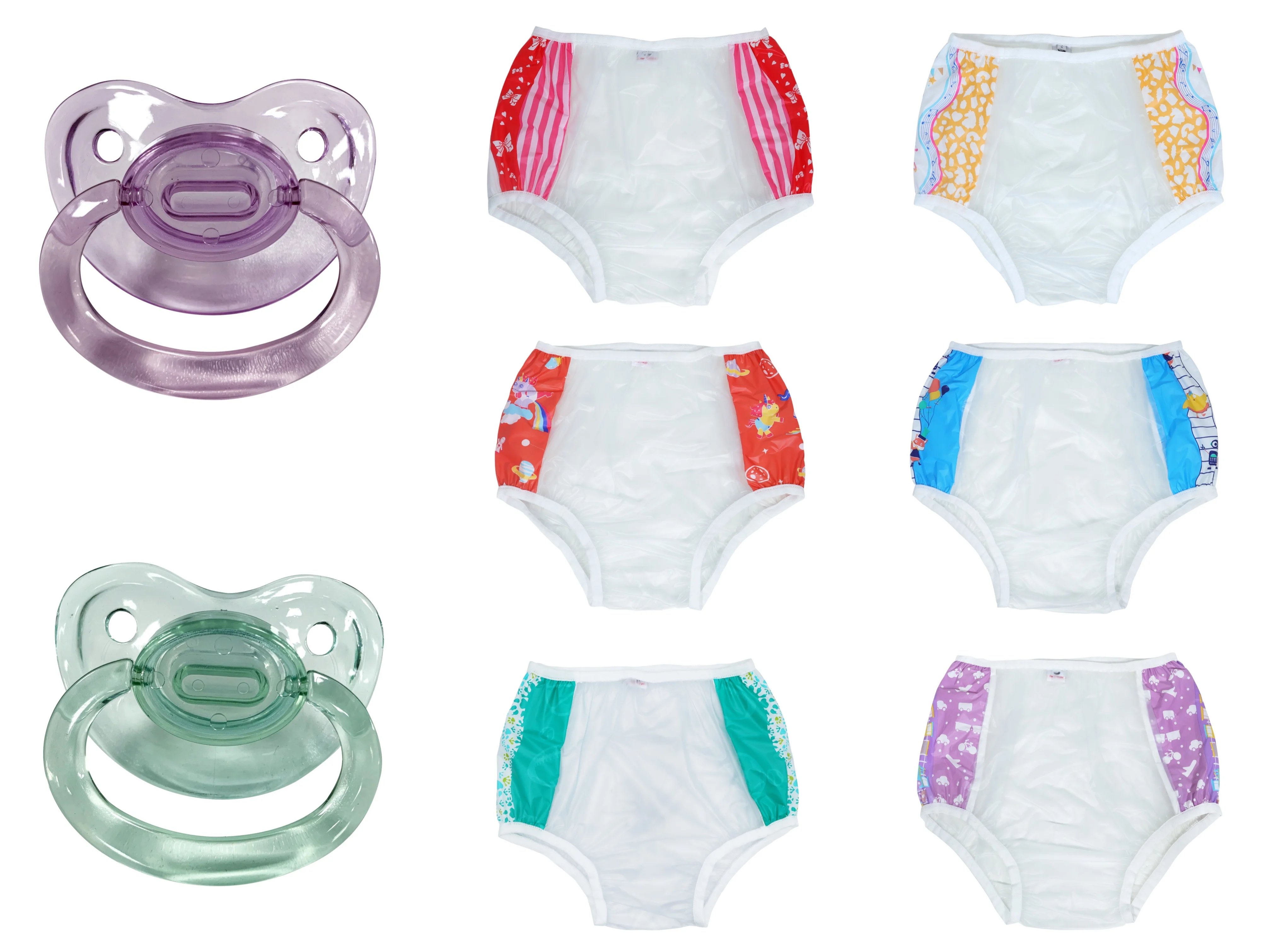 8P abdl adult baby diapers animal print diapers panties 5 PVC reusable ...