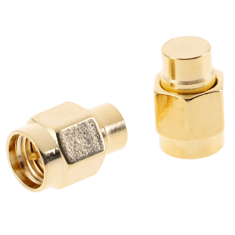 2pcs/lot 2w 6ghz 50 Ohm Sma Male Rf Coaxial Termination Dummy Load Gold ...