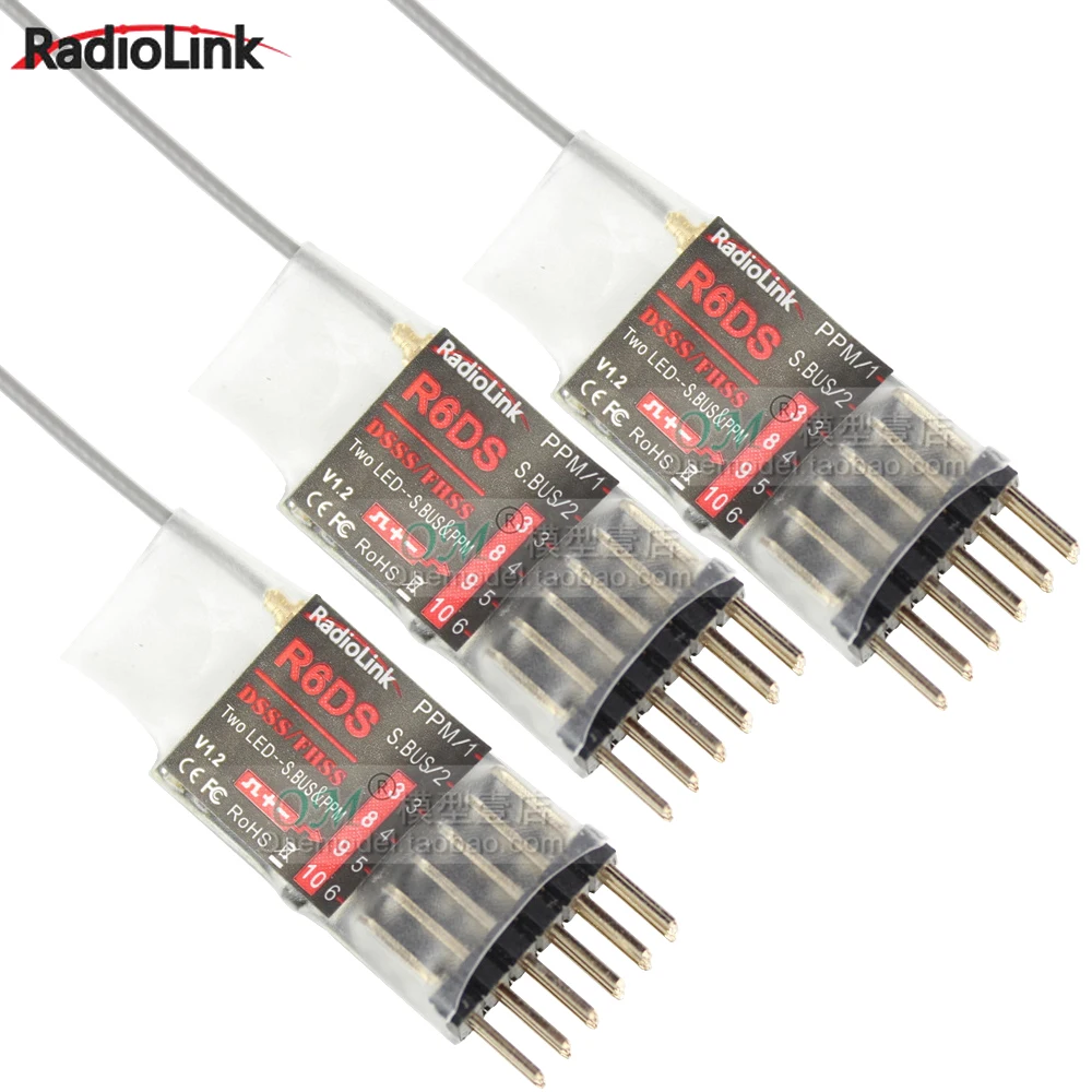 Radiolink-R6DS-2-4G-6CH-PPM-PWM-S-Bus-DSSS-Receiver-Compatible-NAZA-PIX ...