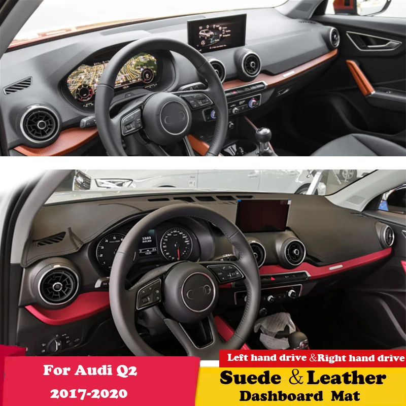 Tapete de cuero para salpicadero de Audi Q2 2017 2018 2019 2020 s line ...