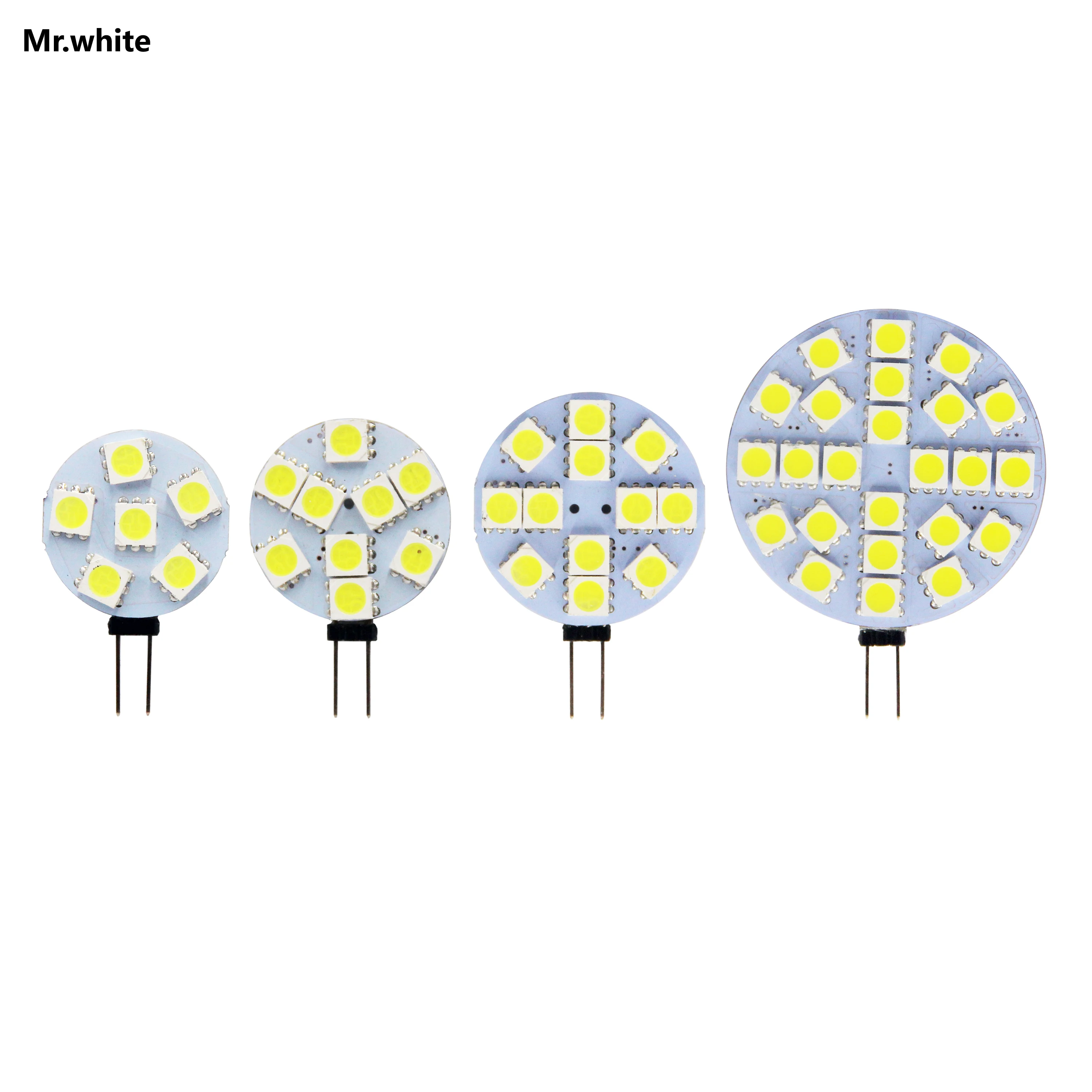 Hot G4 Lamp Bulb DC 12V 4.8W 2.4W 1.8W 1.2W SMD LED warm cold white ...