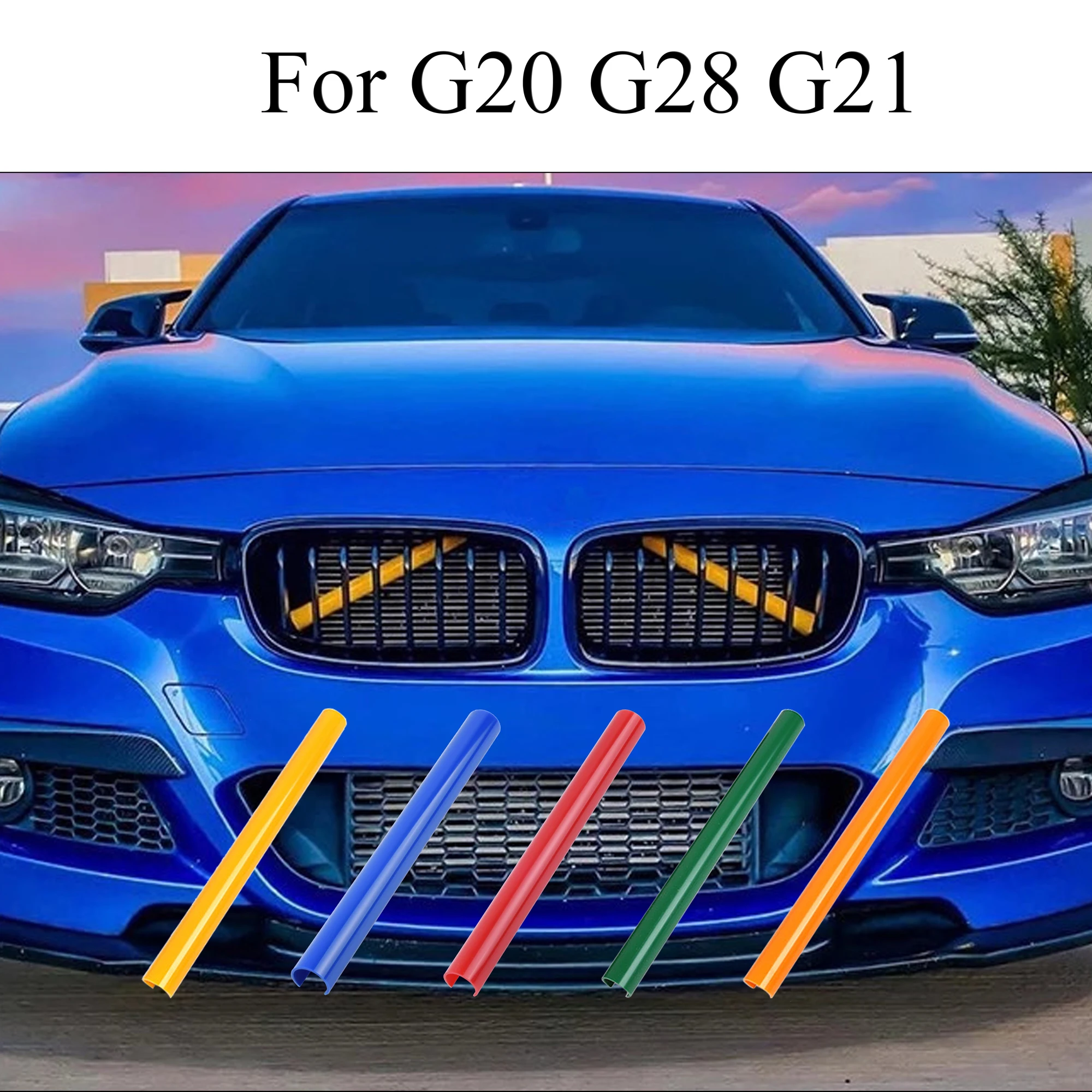 Car-Front-Grille-Trim-Strips-For-BMW-G20-G21-6-Color-Decoration ...