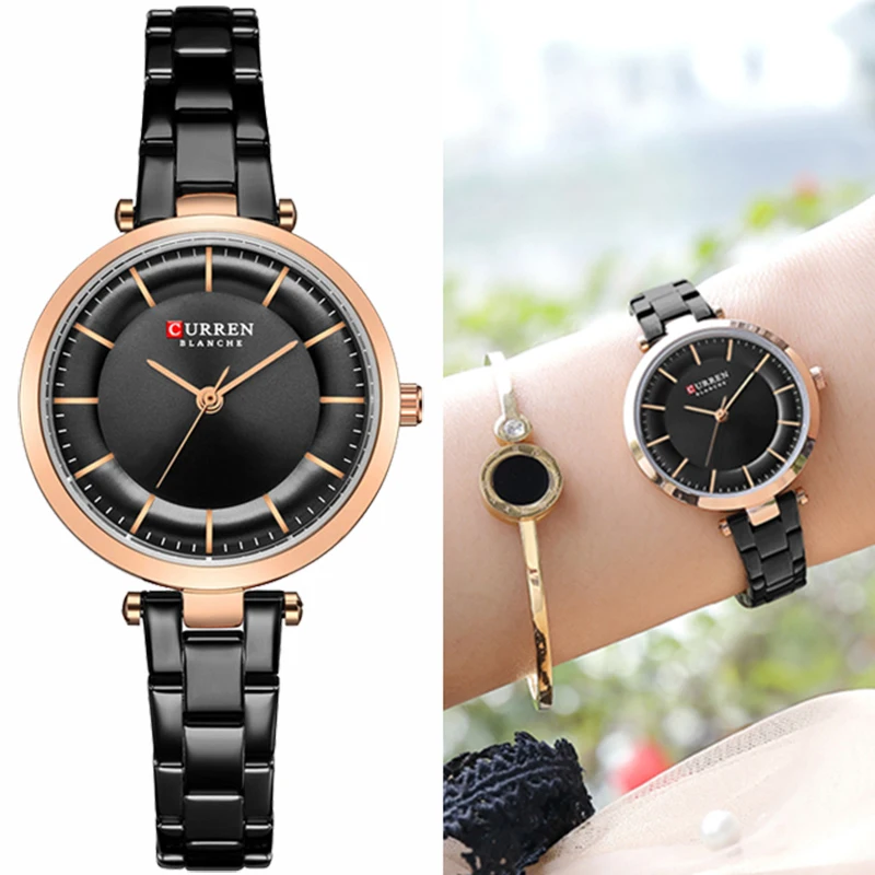CURREN-Fashion-Classic-Quartz-Women-Watch-Luxury-Metal-Bracelet ...