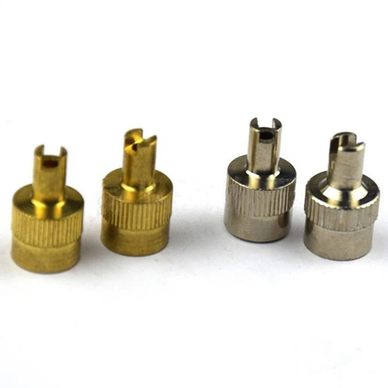 1Pcs Copper Slotted Head Valve Stem Cap for Schrader Car Motorcycle ...