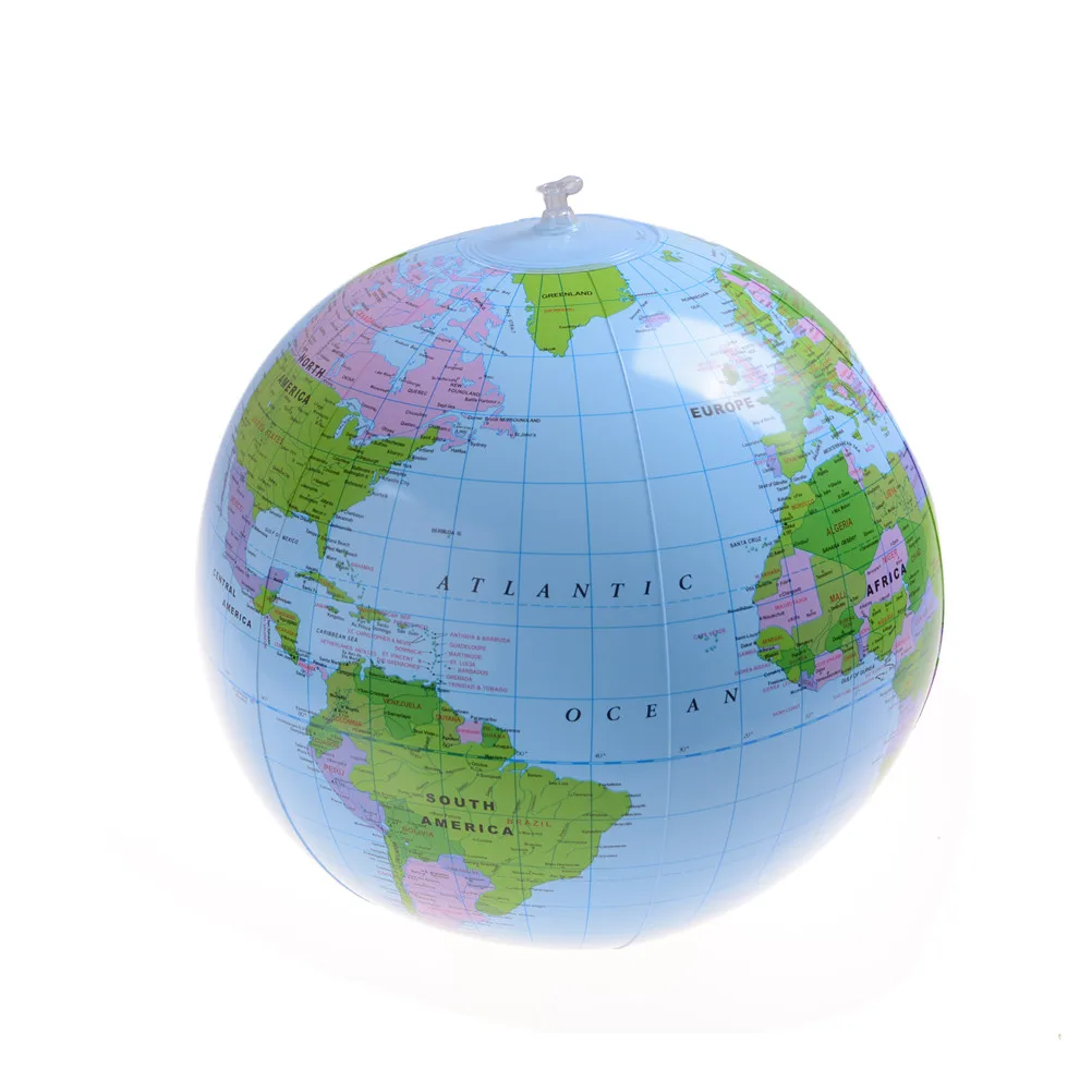 40CM-Inflatable-Earth-World-Geography-Globe-Map-Balloon-Toy-Beach-Ball ...