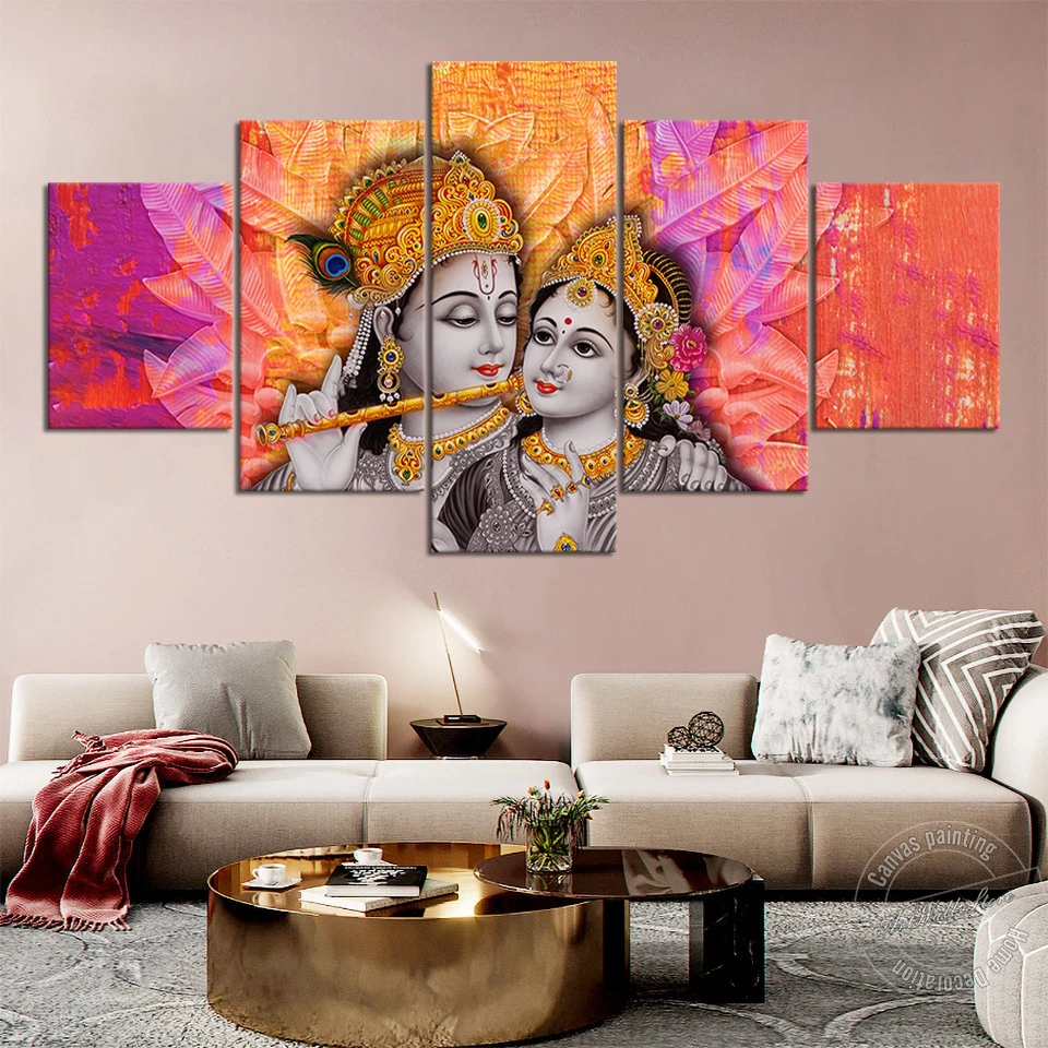 3d Hd Wall Art Of The Indian Hindu God Elephant Ganesha Unframed Canvas ...