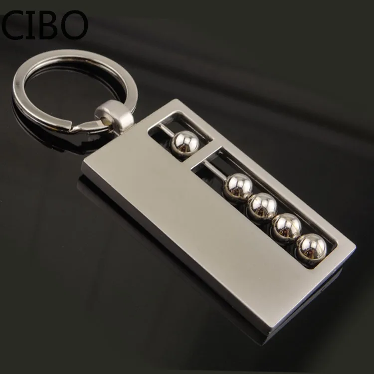 New Creative Stainless Steel Chinese Abacus Keyring Keychain Maths ...