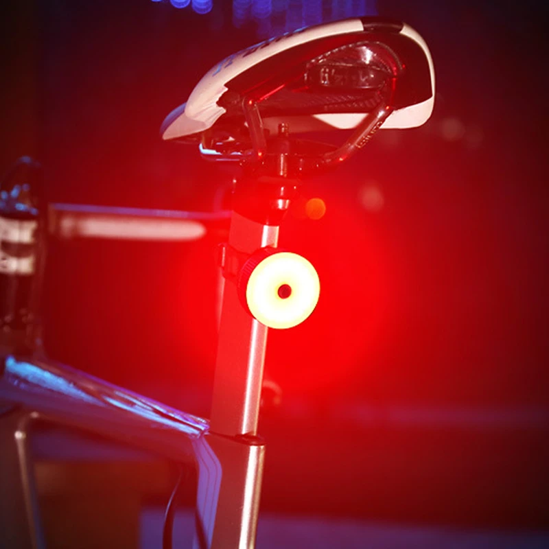Red Led Rear Light Bicycle High Visibility Rechargebale Usb Bike Tail ...