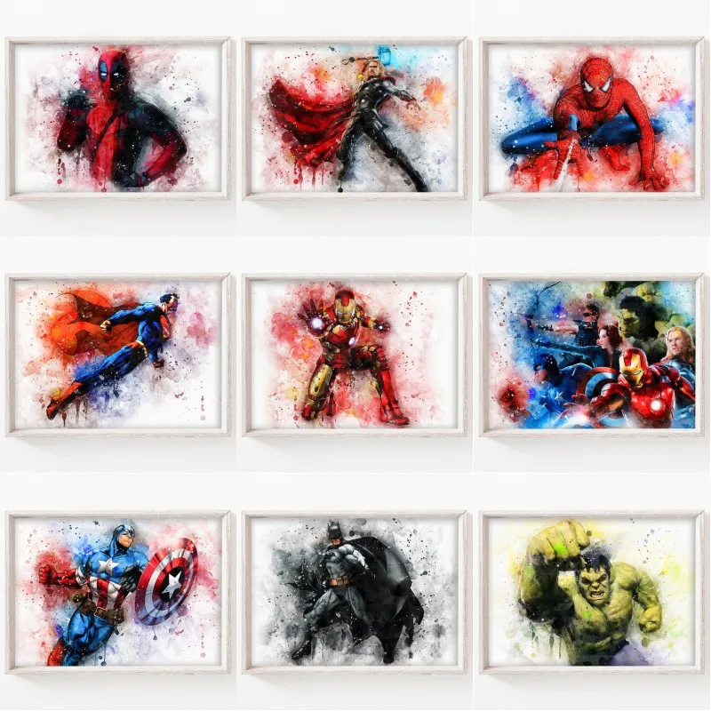 Superhero Splatter Art