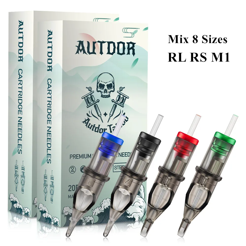 40pcs Sterilized Mix Tattoo Cartridge Needles 0.35mm Tattoo Needles For ...