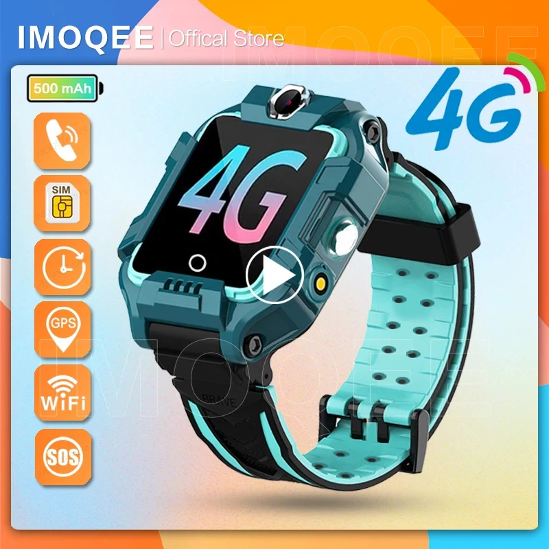 Y99A Smart Uhr Kinder 4G GPS + WiFi + LBS Lage SIM Dual Kamera 360 grad ...