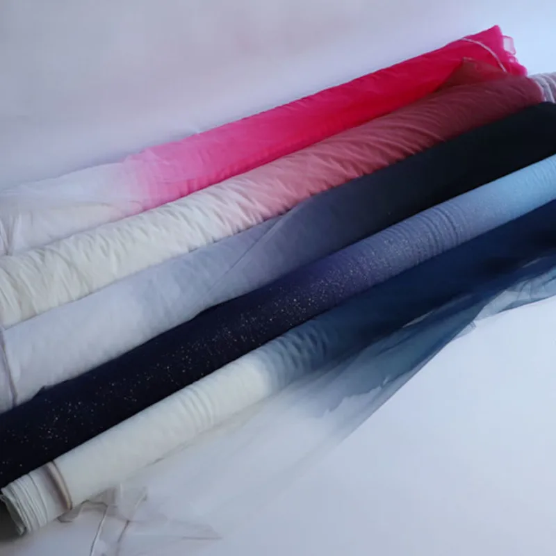 3-m-5-10m-Tela-de-tul-transparente-con-purpurina-degradada-malla-suave ...