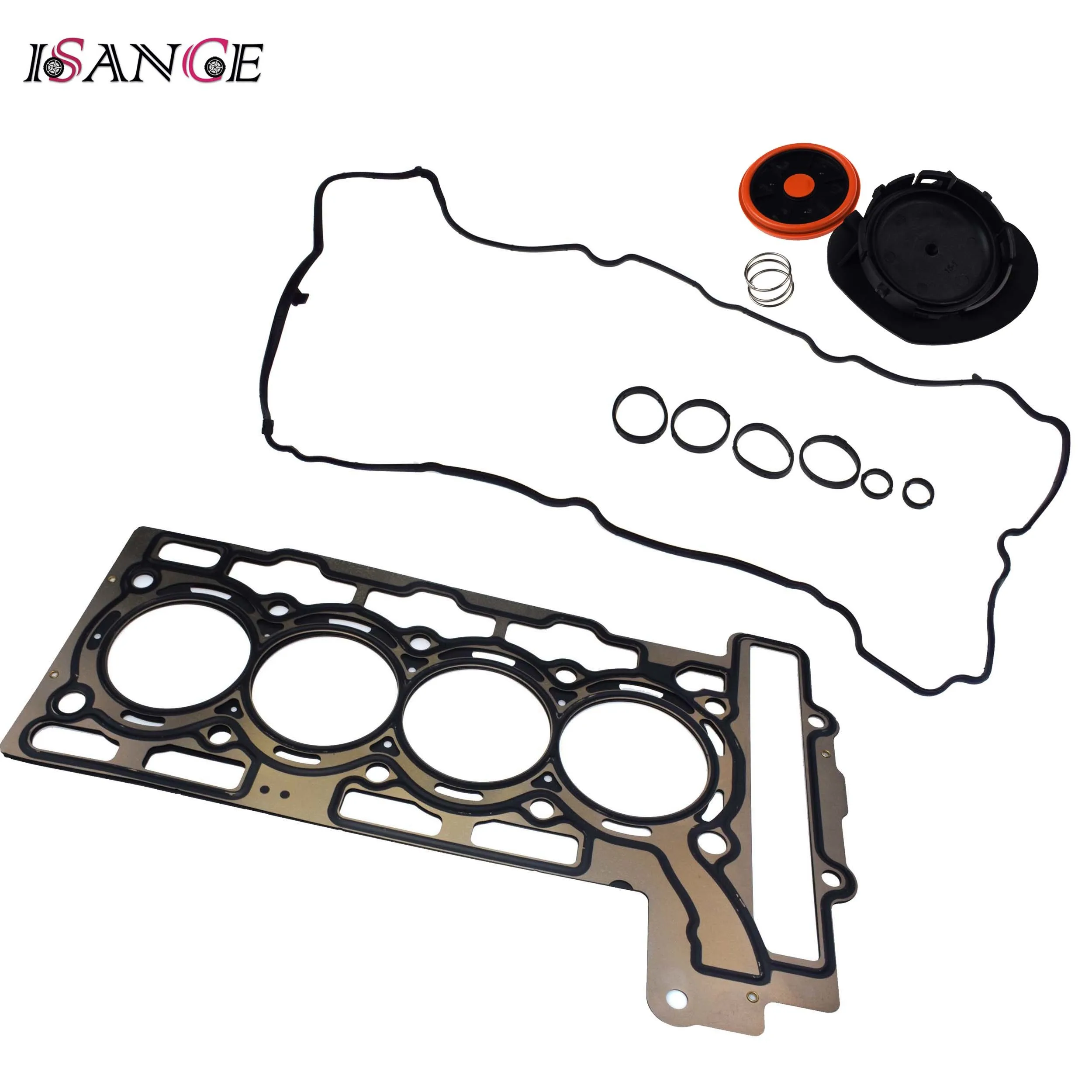 엔진 밸브 커버 및 실린더 헤드 가스켓 및 1.6L 미니 쿠퍼 용 PCV 벤트 밸브 2007 2019 11127567877 ...