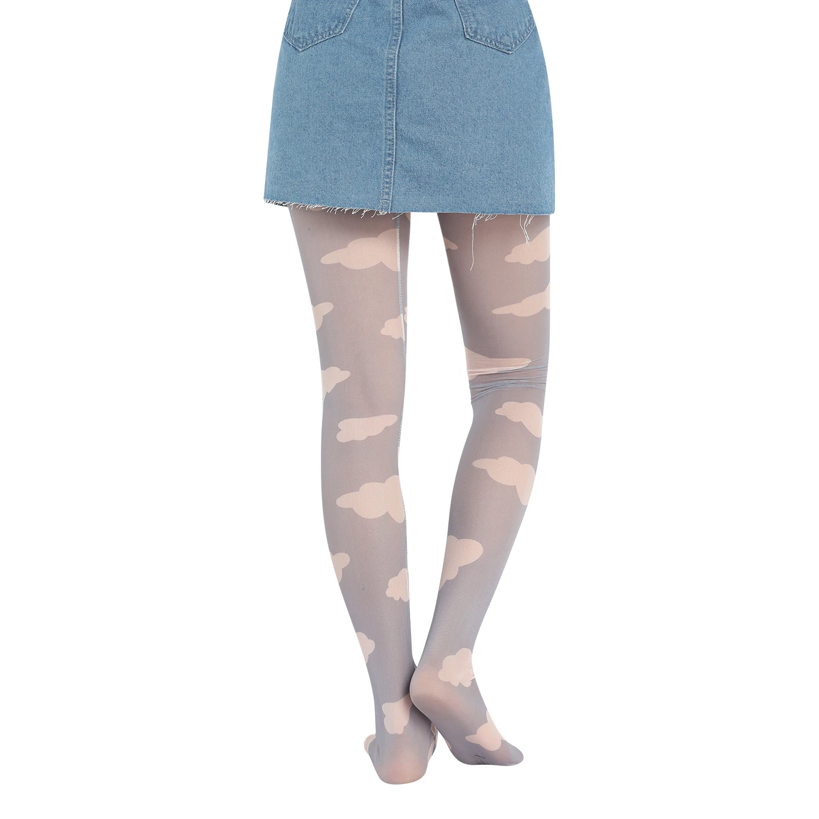 Collant,collants transparents e-girls, bas pour femmes, Sexy, rond ...