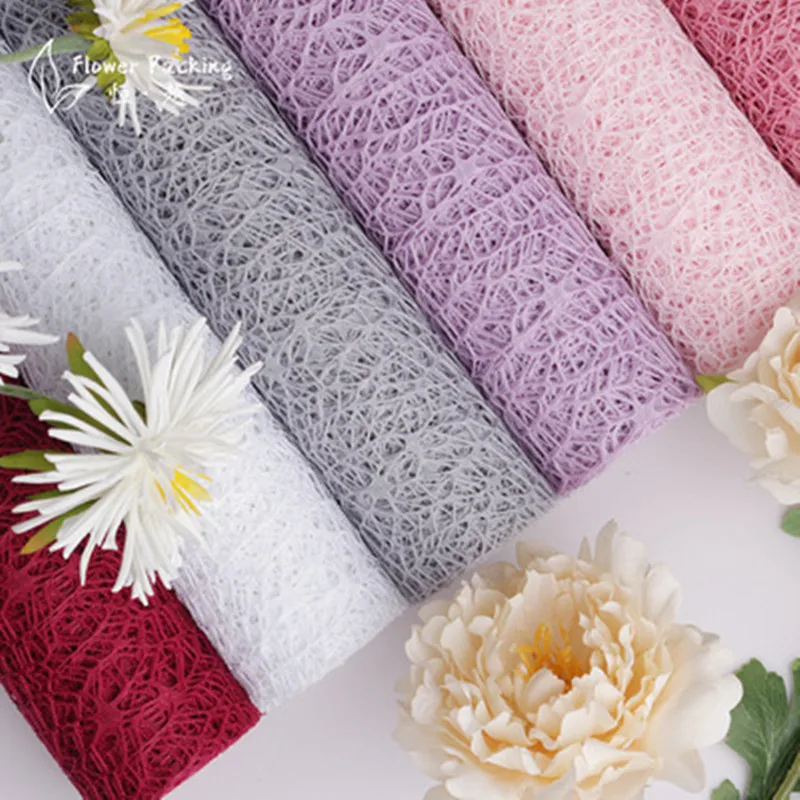 2PCS Korean Wrapping Paper Net DIY Kraft Paper Bouquet Flower Shop ...