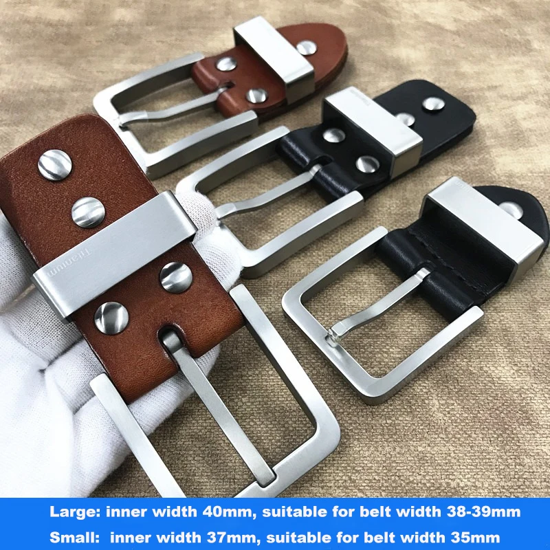 Solid-Really-Titanium-D-Ring-Belt-Buckle-for-Men-35mm-and-38-mm-Nickel ...