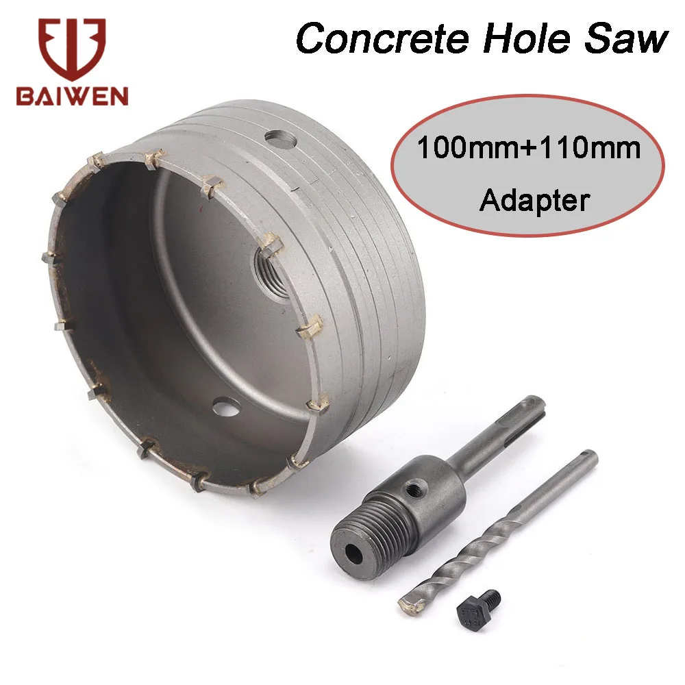100mm-SDS-PLUS-Concrete-Hole-Saw-Electric-Hollow-Core-Drill-Bit-With ...
