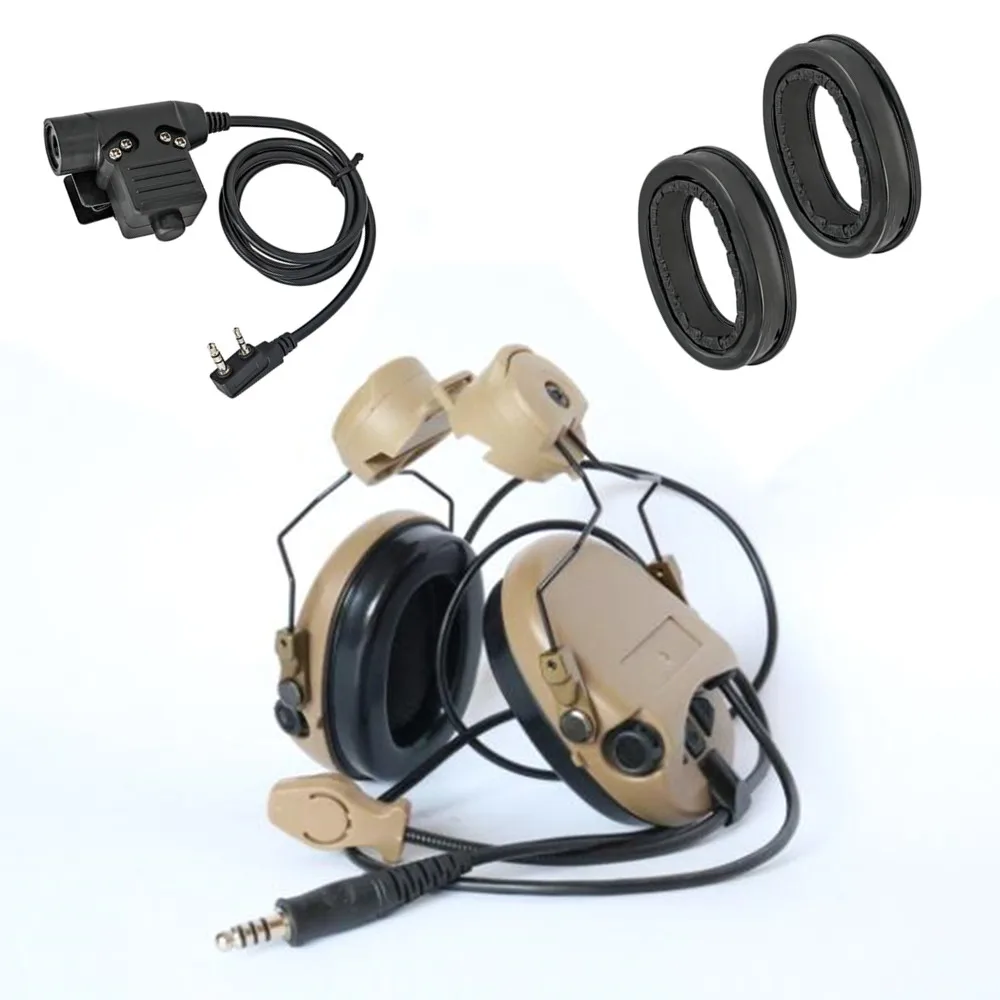 Arc Helmet Rail Bracket Electronic Shooting Hearing Protection Headset ...