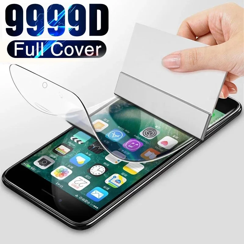 Hydrogel Film for iPhone XR XS 11 12 13 mini 14 Pro Max SE 2020 Screen ...