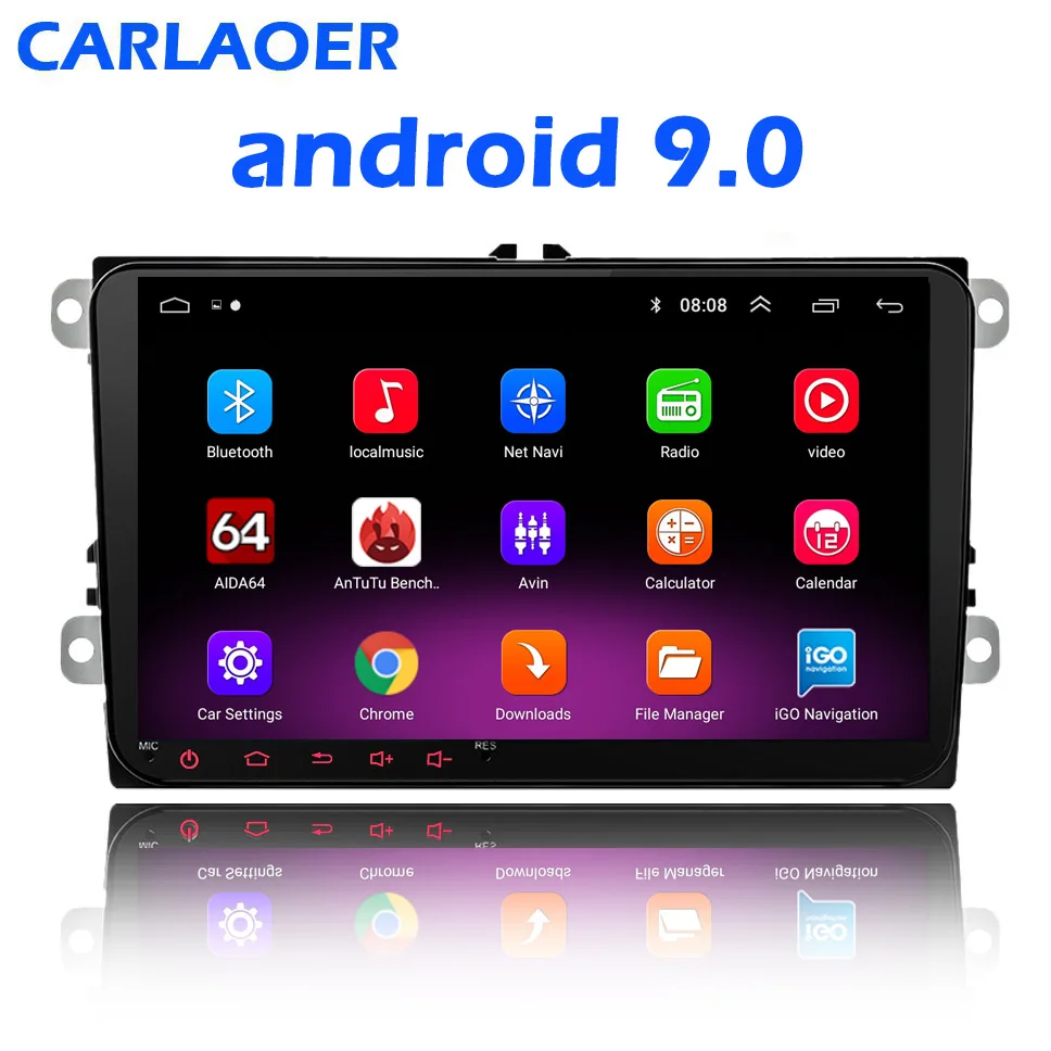 Car-Android-Radio-Multimedia-GPS-Navigation-2-DIN-For-VW-Volkswagen ...