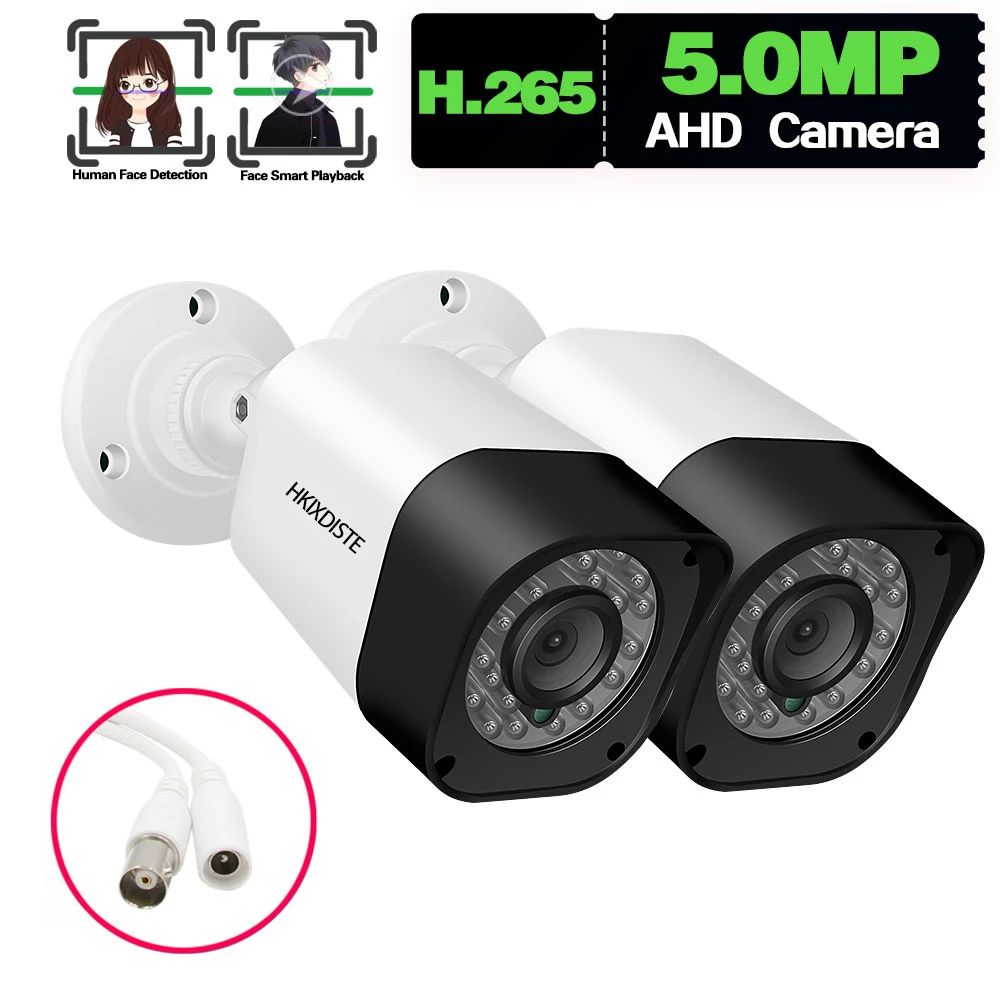 5MP CCTV Analog Camera BNC Outdoor Waterproof Night Vision AHD Bullet ...
