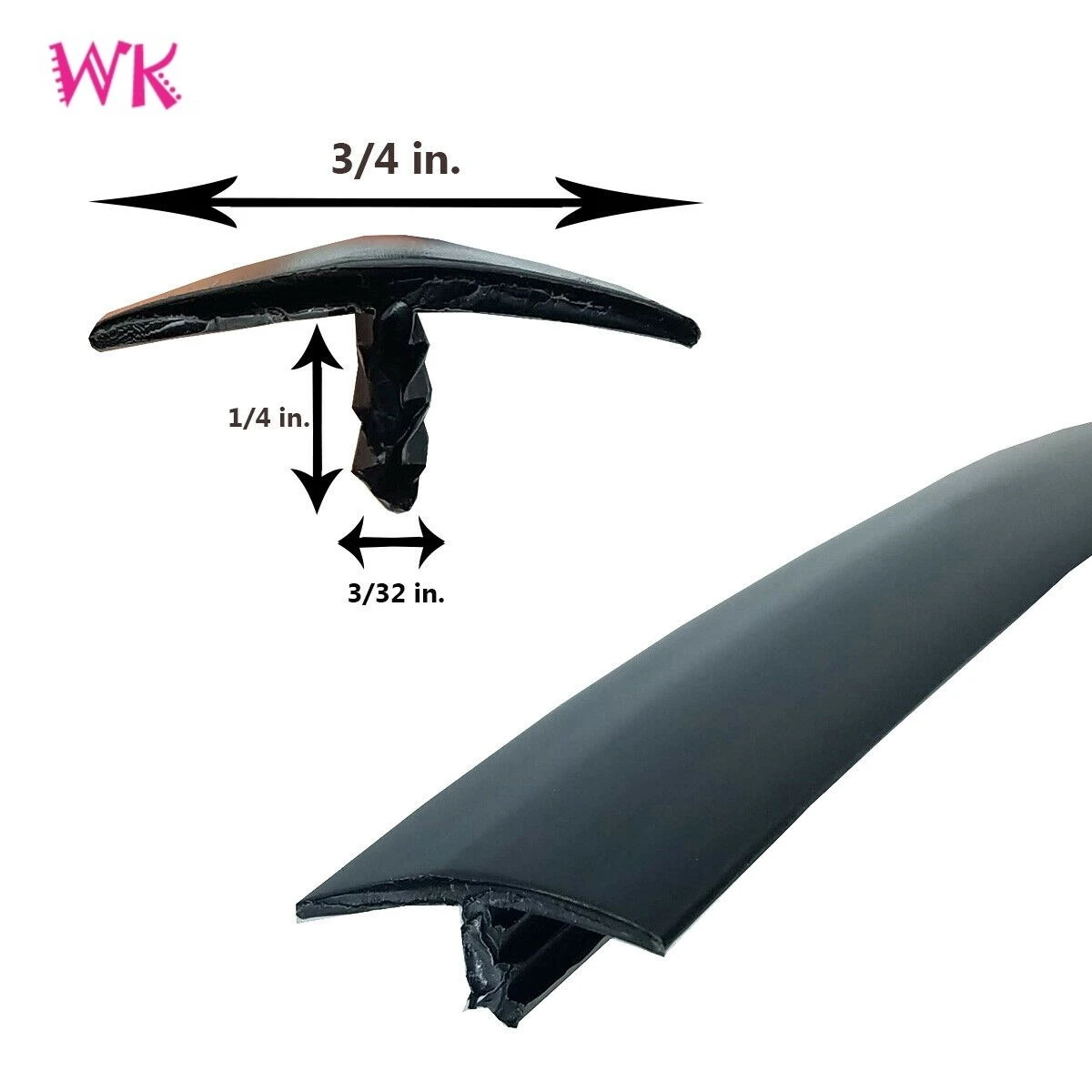 20ft 6m Length 5/8" Width Plastic T-molding T Moulding For Arcade Mame ...