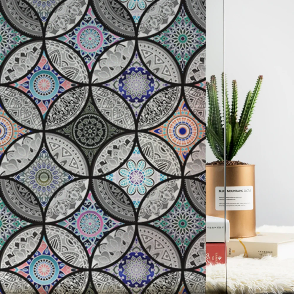 45-200cm-Static-window-sticker-Glass-Film-privacy-Home-Decor-decorative ...