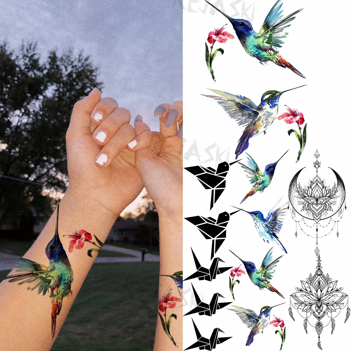 Hummingbird Wrist Tattoos