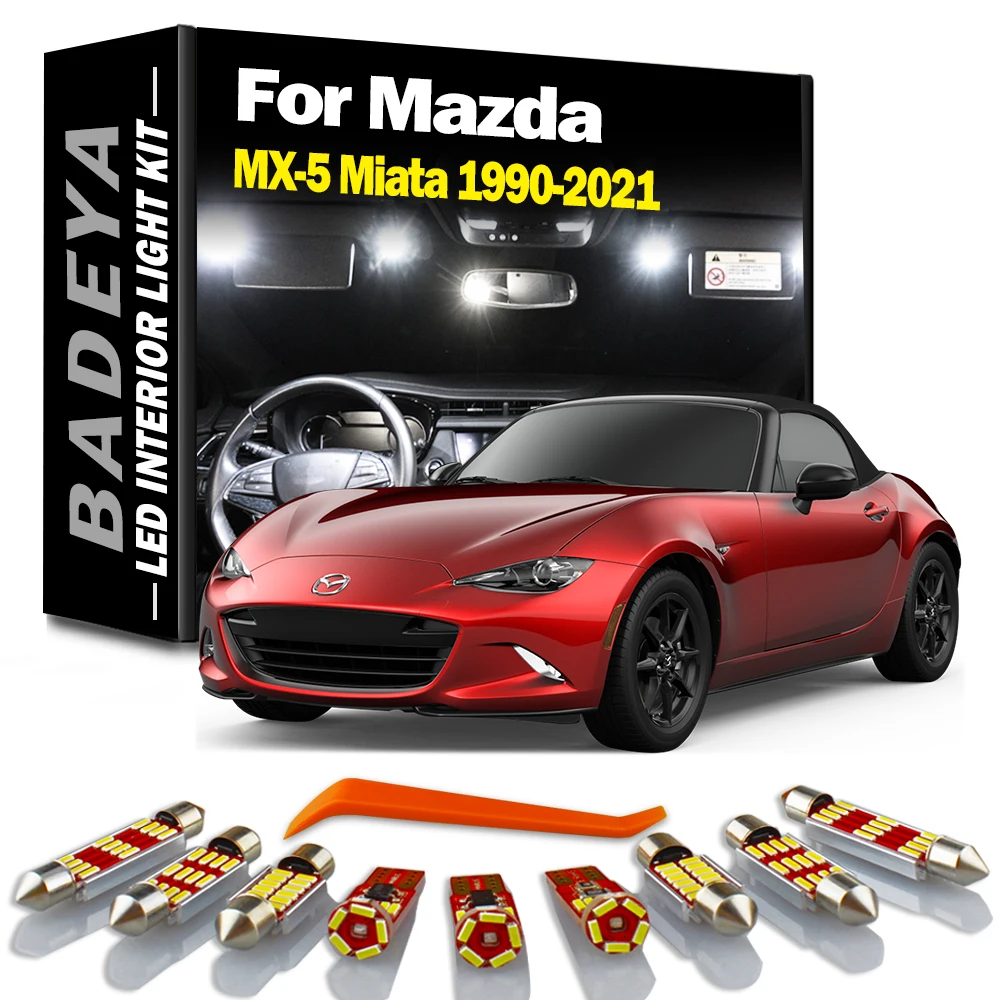 LED Interior Light Kit for Mazda MX-5 Miata 1990–2021 – Dome, Trunk ...