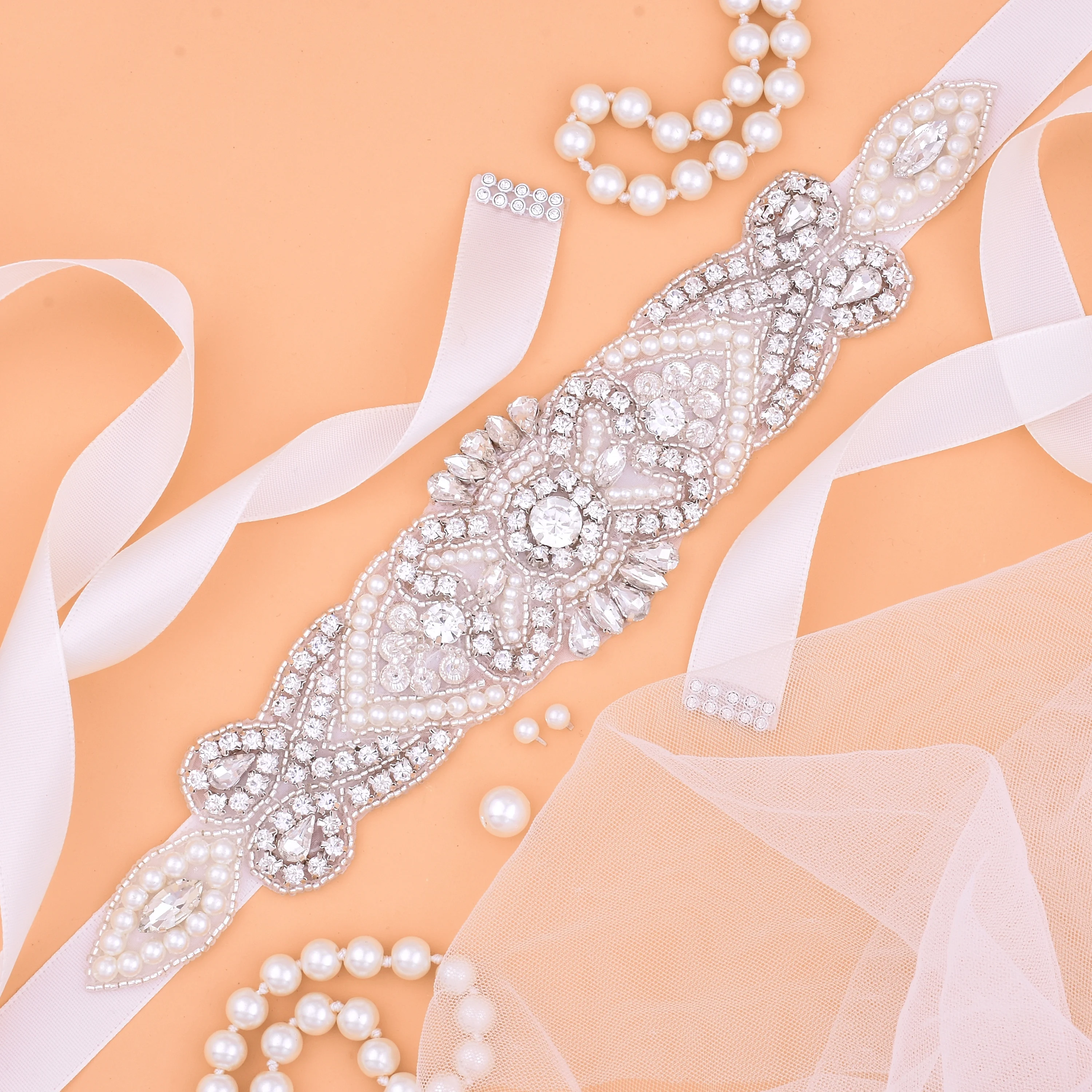 Rhinestone Wedding Belts | Rhinestone Wedding Sash | Rhinestone Bridal ...