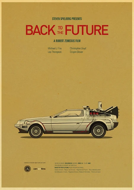 Back To The Future Minimalist Poster