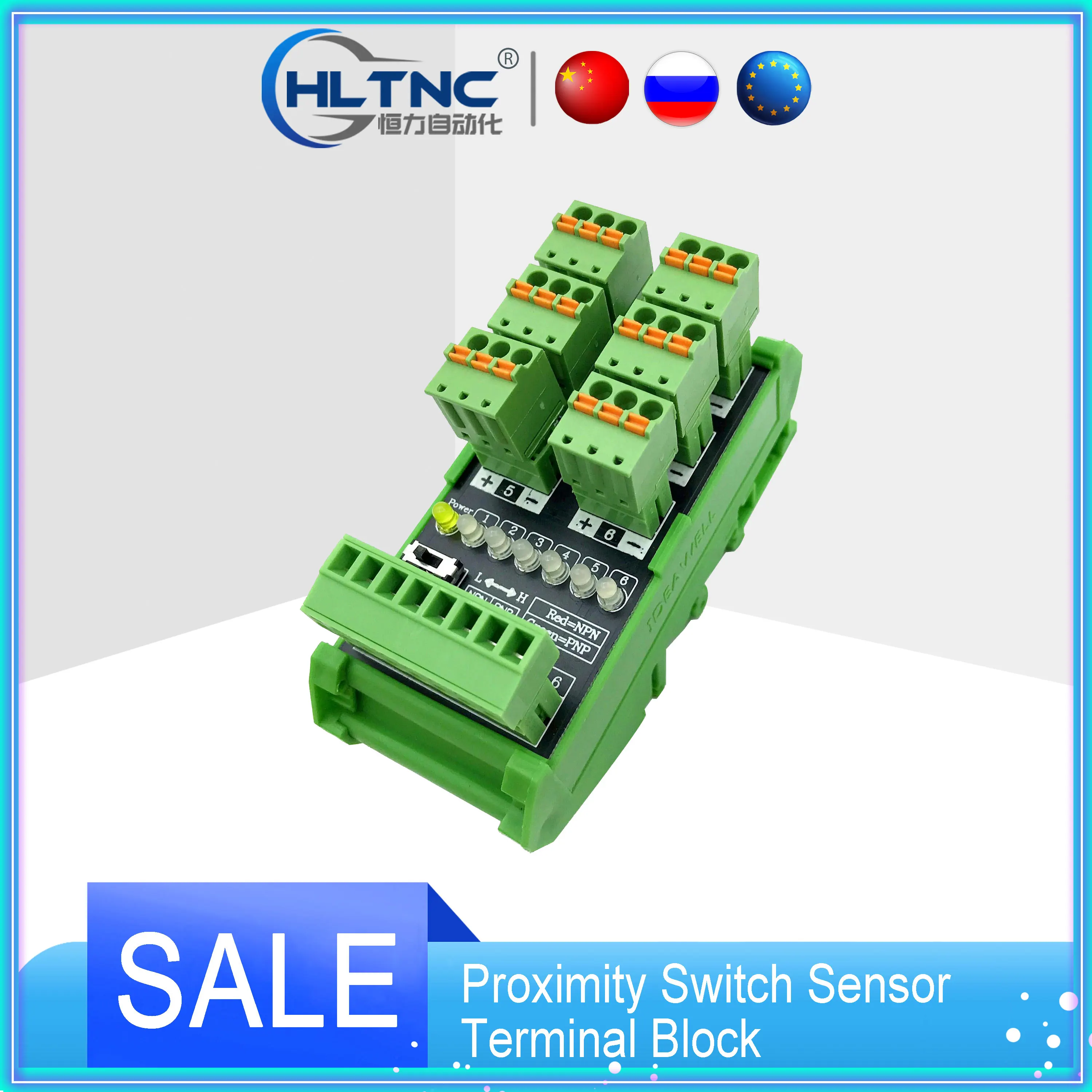 4-6-way-Proximity-Switch-Sensor-Terminal-Block-Two-wire-Three-wire-Plc ...