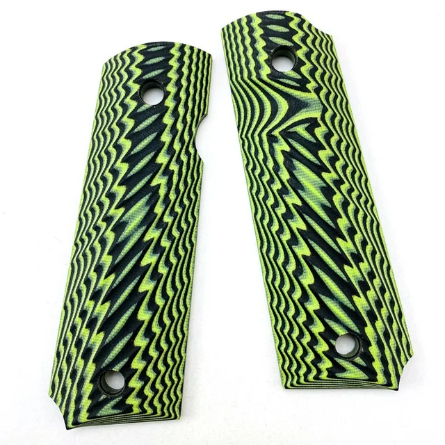 1 Pair G10 Material CNC Tactics 1911 Grips Handle Patch DIY Making ...