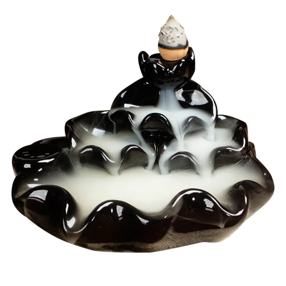 Backflow Censer Smoking Flow Ceramic Incense Holder Decoration for Home ...