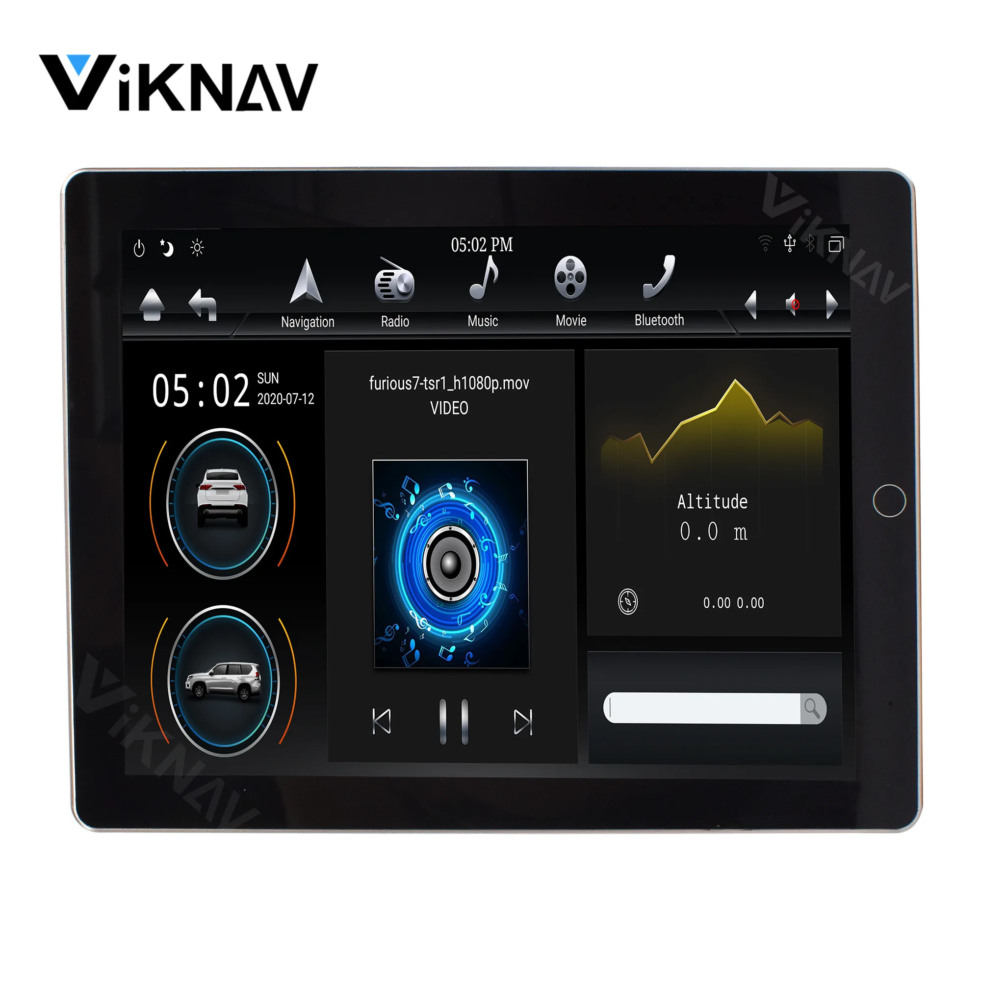 12.8inch Universal Android Tesla Style Rotation IPS Screen Car ...