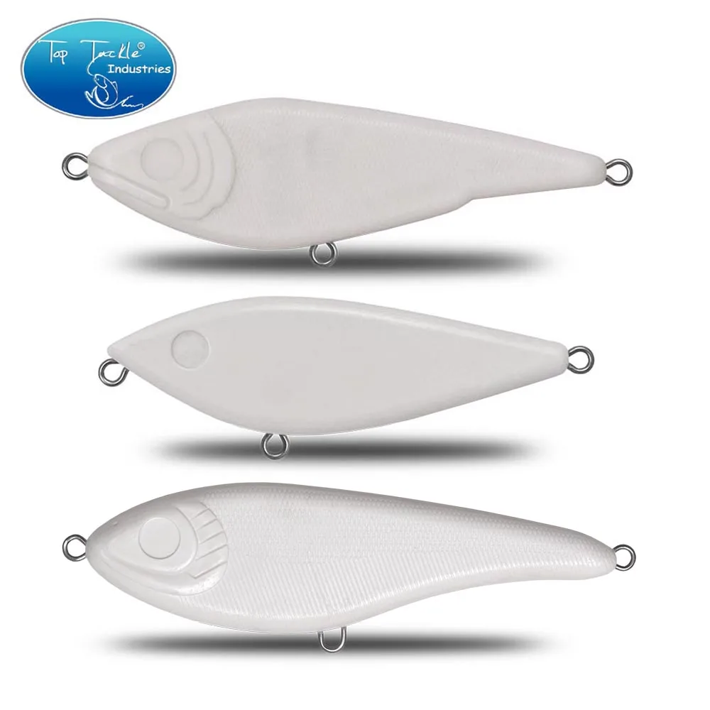Jerk Bait Pencil Plastic Blank Unpainted Body Lure Bait Fishing Lure ...