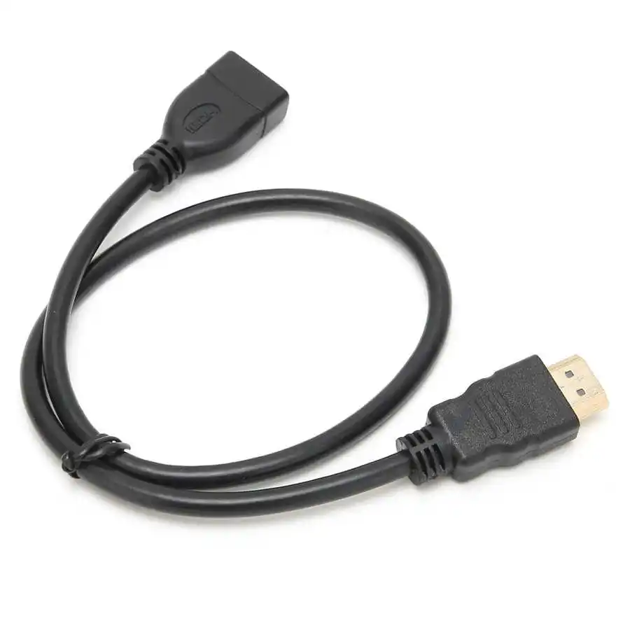 Extension Adapter Cord 50cm Male to Female Extension Cable HD ...