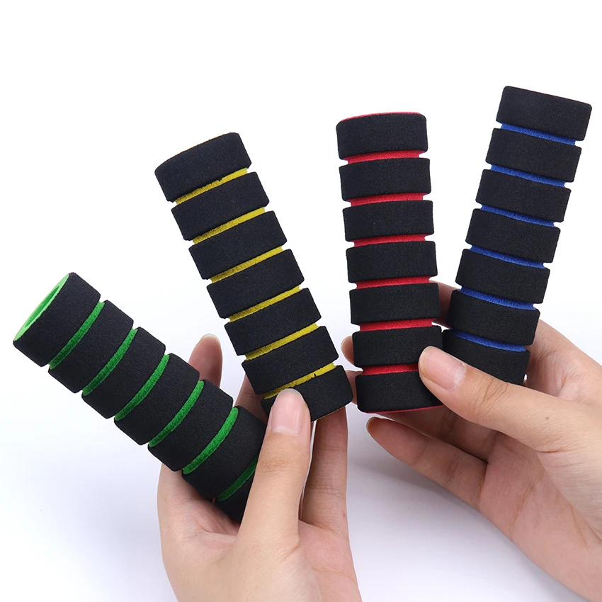 2PCS-1Pair-Bicycle-Motorcycle-Grips-Handle-Bar-Foam-Sponge-Grip-Cover ...